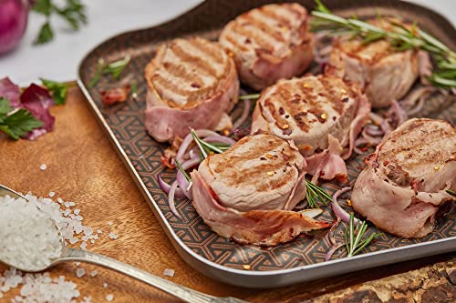 IMUSA USA 10.5" Talent Master Deluxe Grill Pan with Thermal Signal Technology
