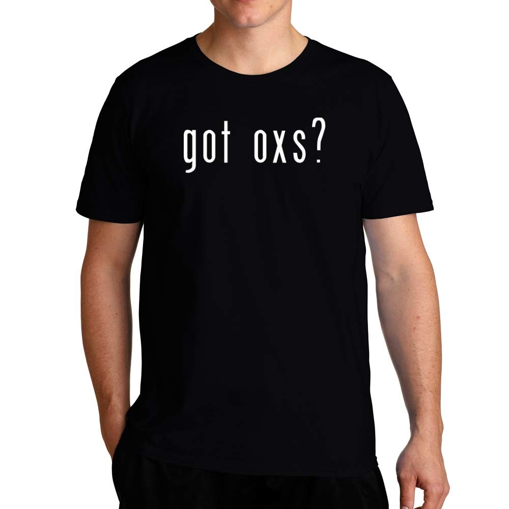 Eddany Got Oxs? Linear T-Shirt L Black