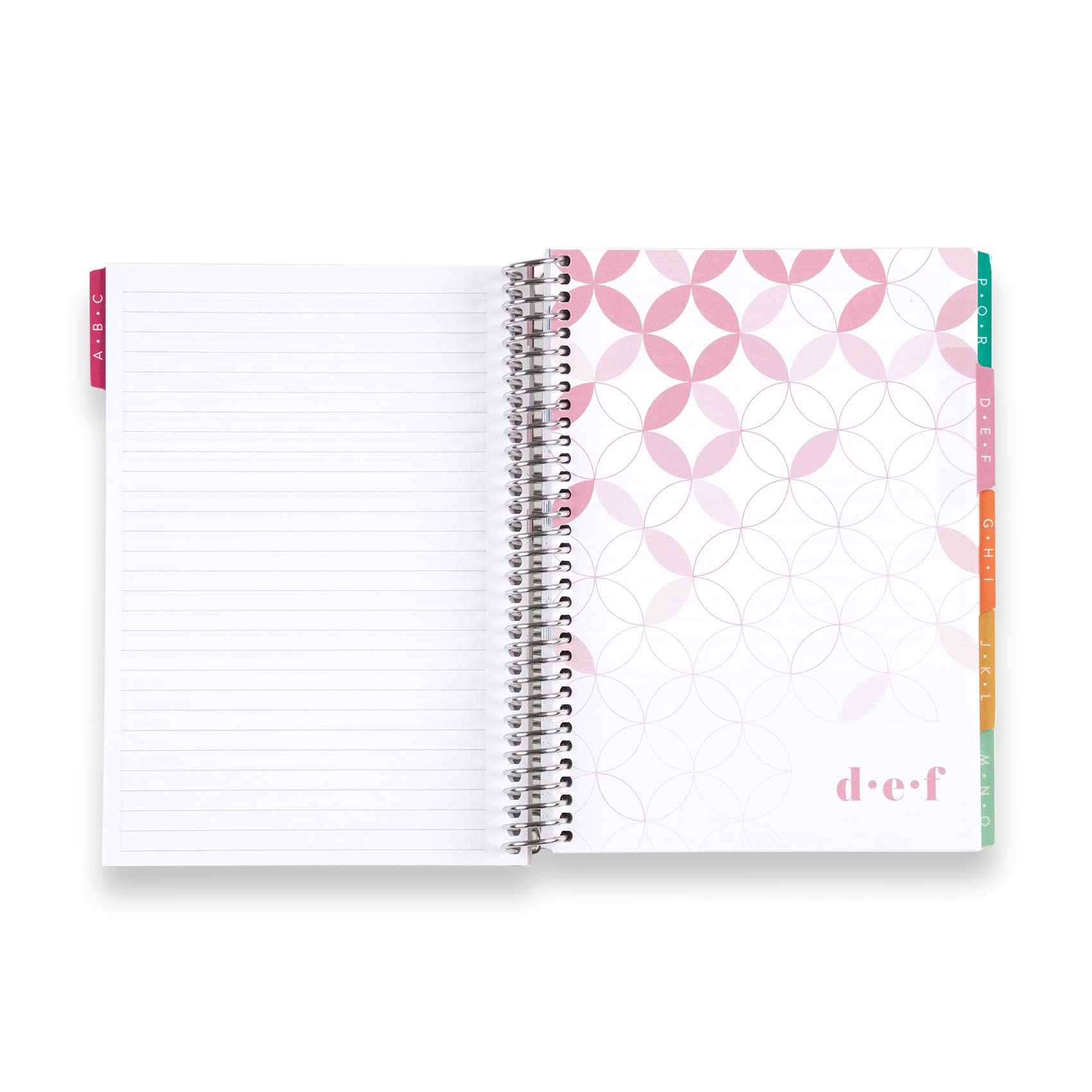 Erin Condren A5 Spiral Bound Address Book. 140 Pages with 9 Tabs. Full Alphabetical Contact Log & Address Book. 80 Lb Thick Paper. Essential Numbers and Locations Tracker