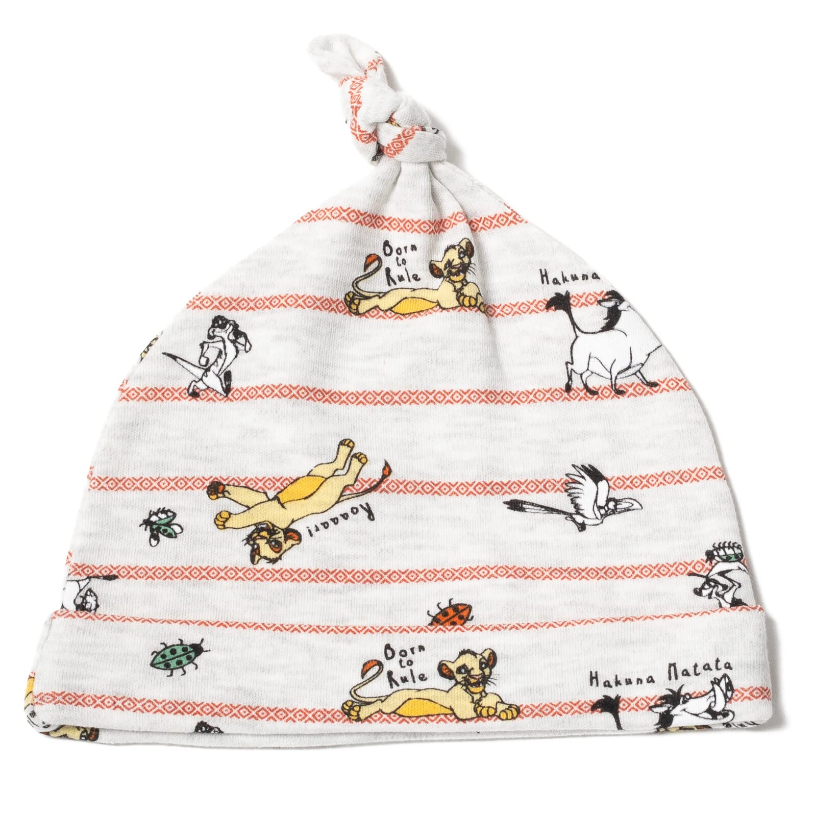 Disney Lion King Simba Infant Baby Boys 3 Piece Outfit Set: Cuddly Bodysuit Pants Hat orange/White 3-6 Months