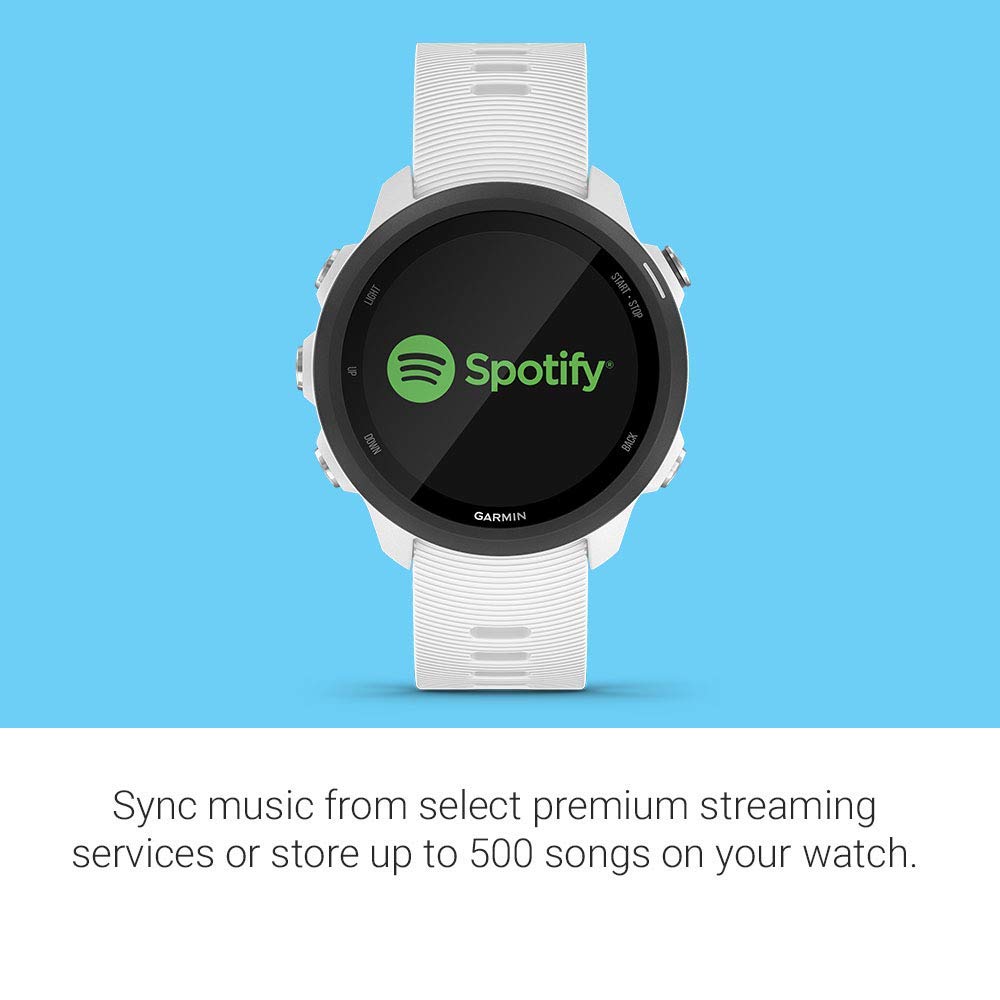 Garmin Forerunner 245 Music GPS Running Smartwatch with Music, Running Dynamics and Training Status, White (Renewed)