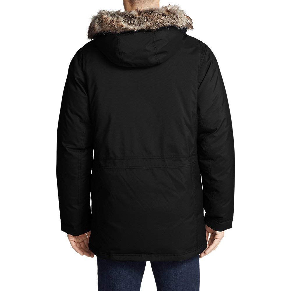 Eddie Bauer Men's Superior Down Parka, Black, Large
