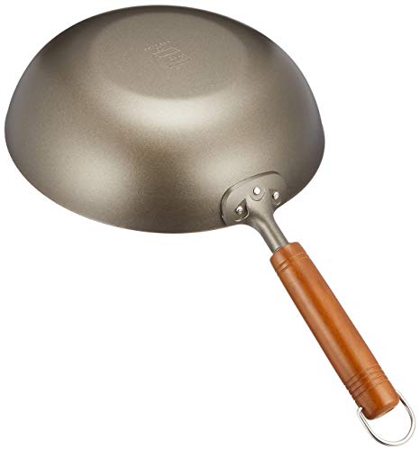 Hasemoto AIT1226 Pure Titanium Wooden Handle Pot, 10.2 inches (26 cm), Body: Titanium, Handle: Wood, Japan
