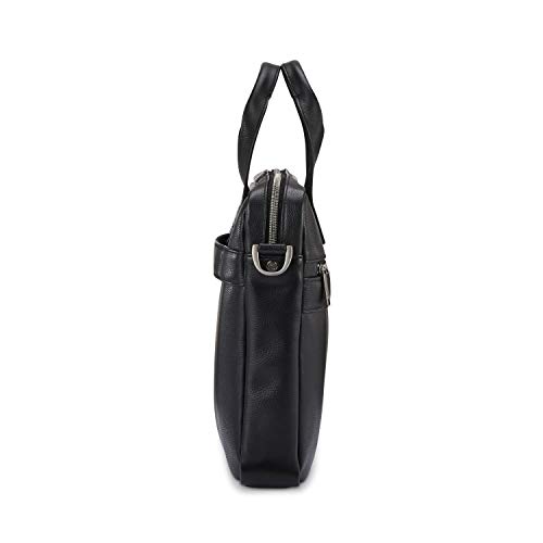 Samsonite Classic Leather Slim Brief, Black, One Size
