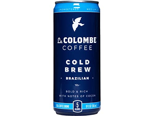 La Colombe Coffee LCT00004 Brazilian Notes of Cocoa Iced Cold Brew Coffee, Dark Roast, 9 oz.