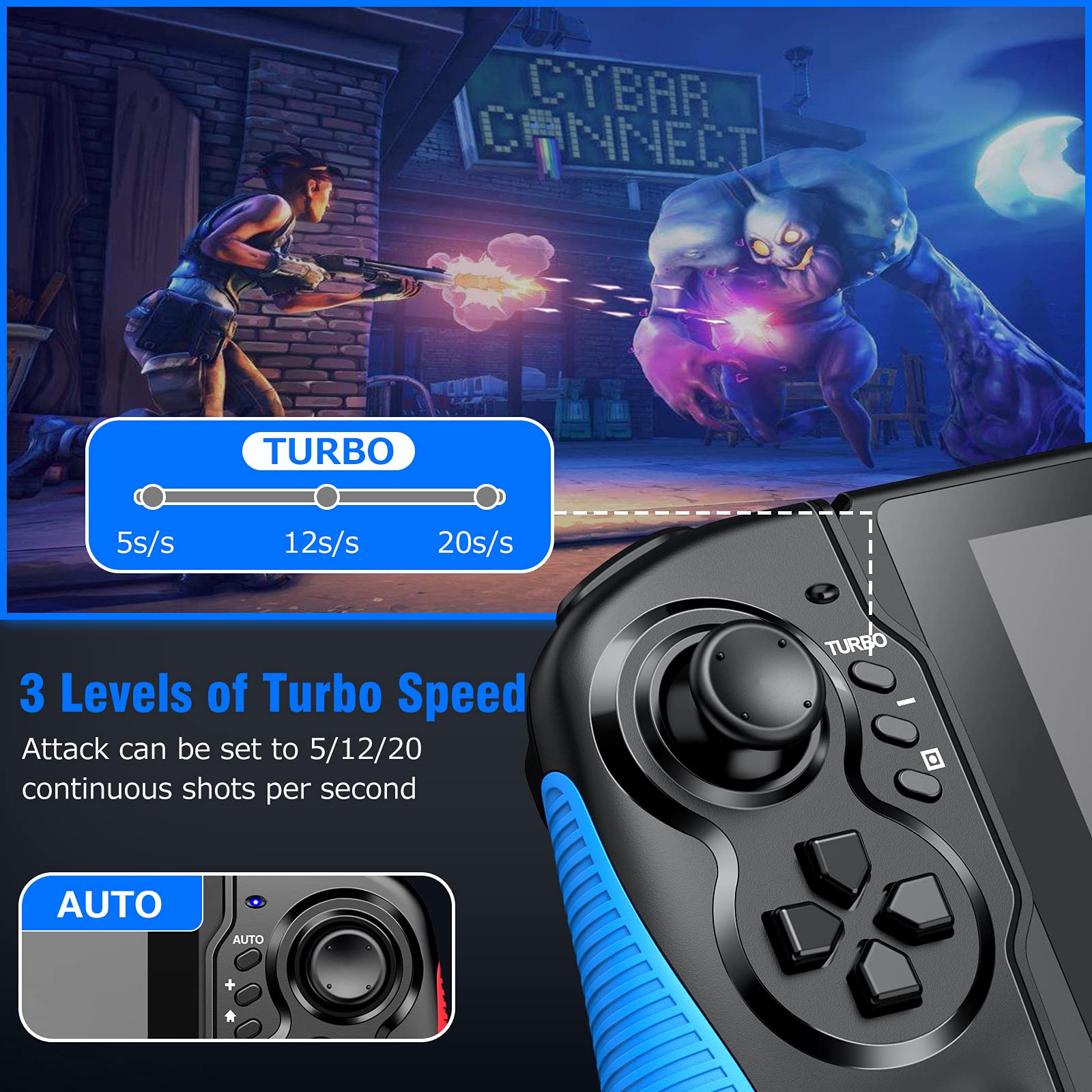 Gamtoure Switch Controllers Compatible with Nintendo Switch/Switch OLED, One-Piece Joypad Switch Pro Controller for Handheld Mode, Switch Controller Remote with Turbo and Dual Motor Vibration