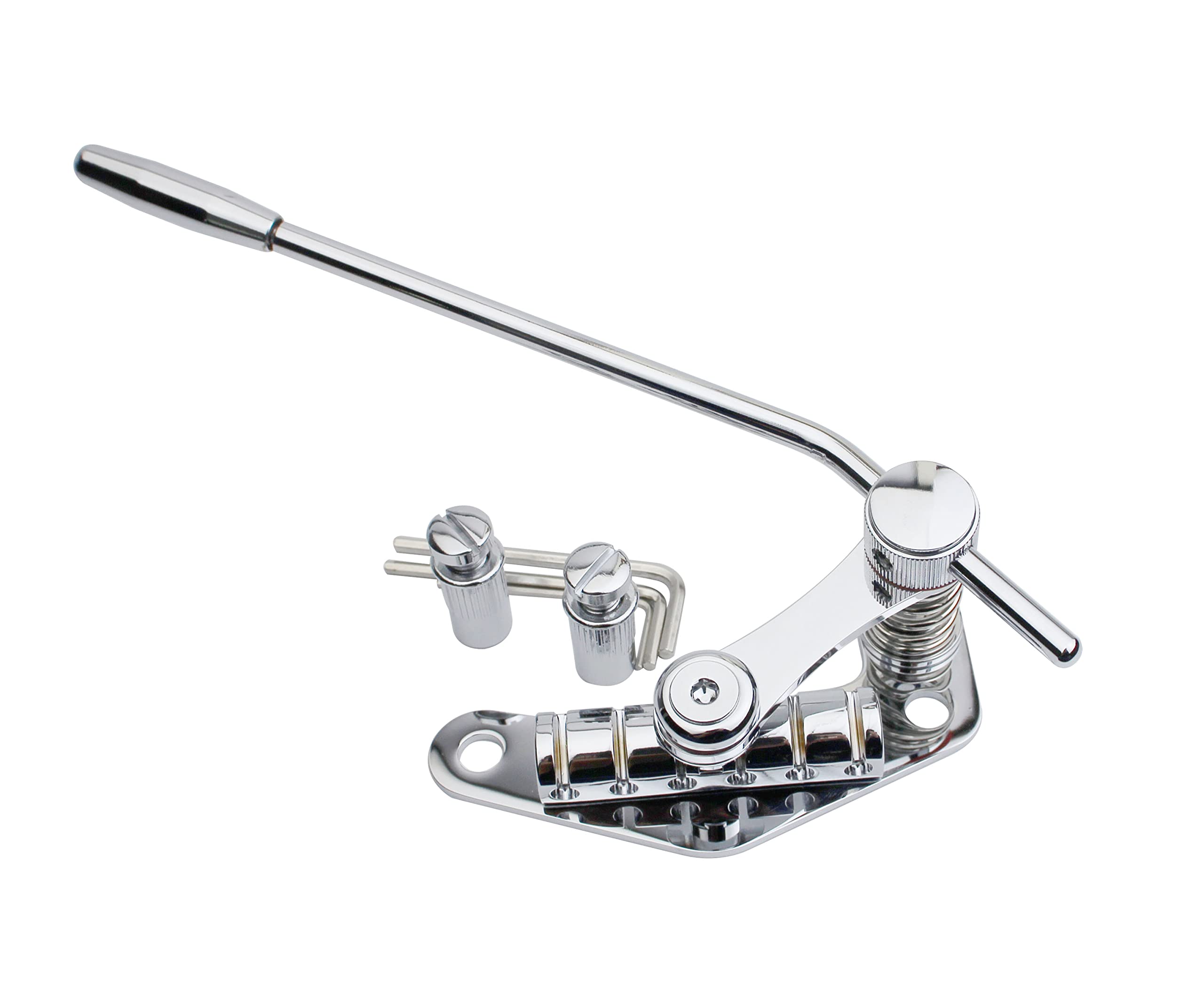 Guyker Tune-O-Matic Style Electric Guitar Bridge Stop Bar Tailpiece Tremolo Compatible with LP SG Guitars Chrome