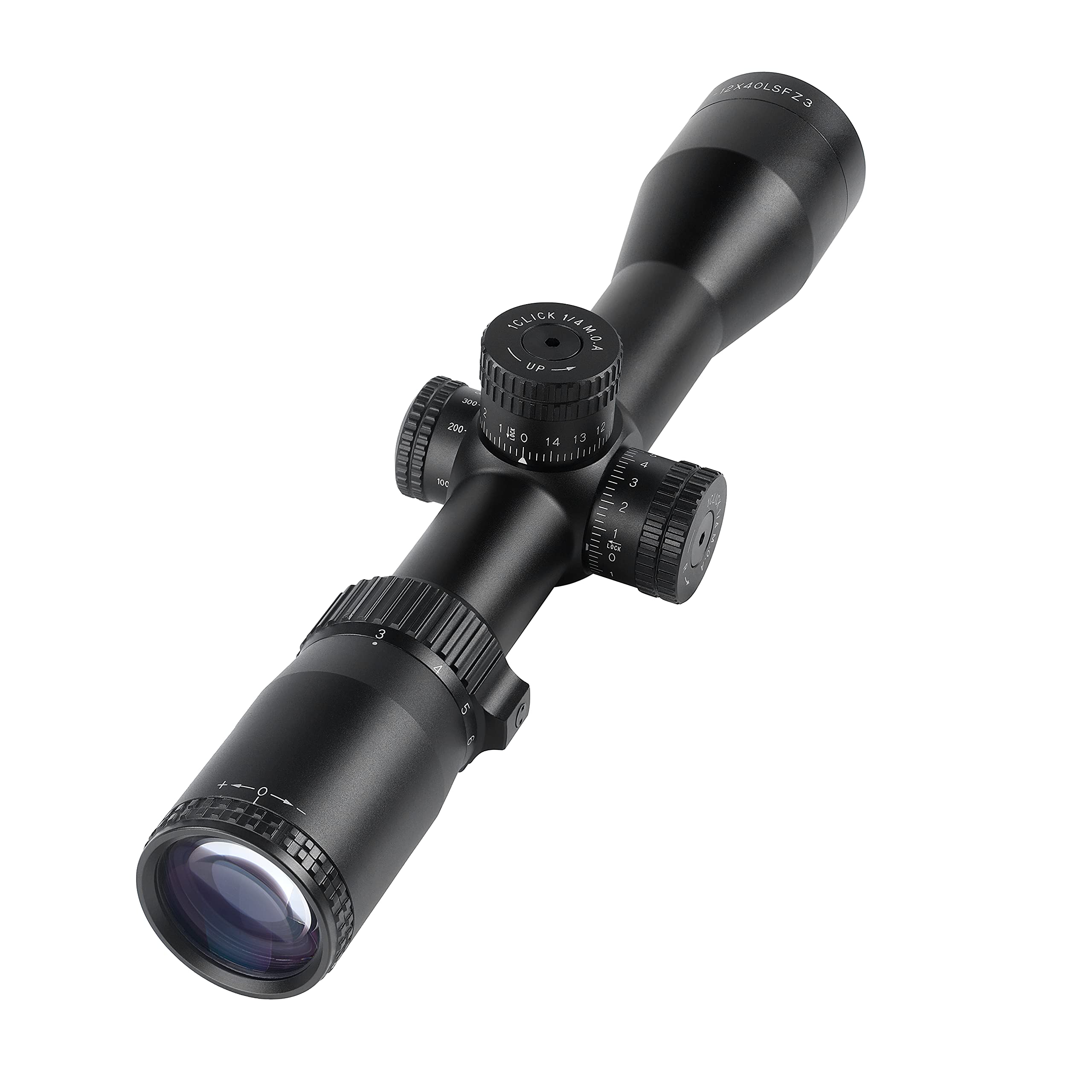 Edenberg 3-12x40 Parallax Adjustment, Rifle Scope for Hunting,30mm Tube,Lockable W/E Turrets, Wide Field of View, Fast Focus Eyepiece, Long Eye Relief,Flip Up Cover