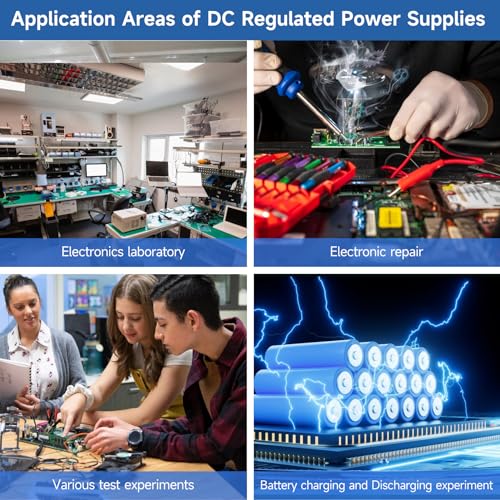 OWON SPM6103 2 in 1 Power Supply & Multimeter(0-60V,0-10A) DC Power Supply Variable, Bench Power Supply, with 2.8 inch High Precision LED, USB Interface Support SCPI, 4 1/2 Digital multimeter