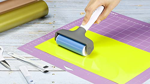 RANCOVY Brayer Roller & Mat Remover Tool Tweezers Set for Cricut/Silhouette/Brother and T-Shirts Heat Transfer Projects Printmaking