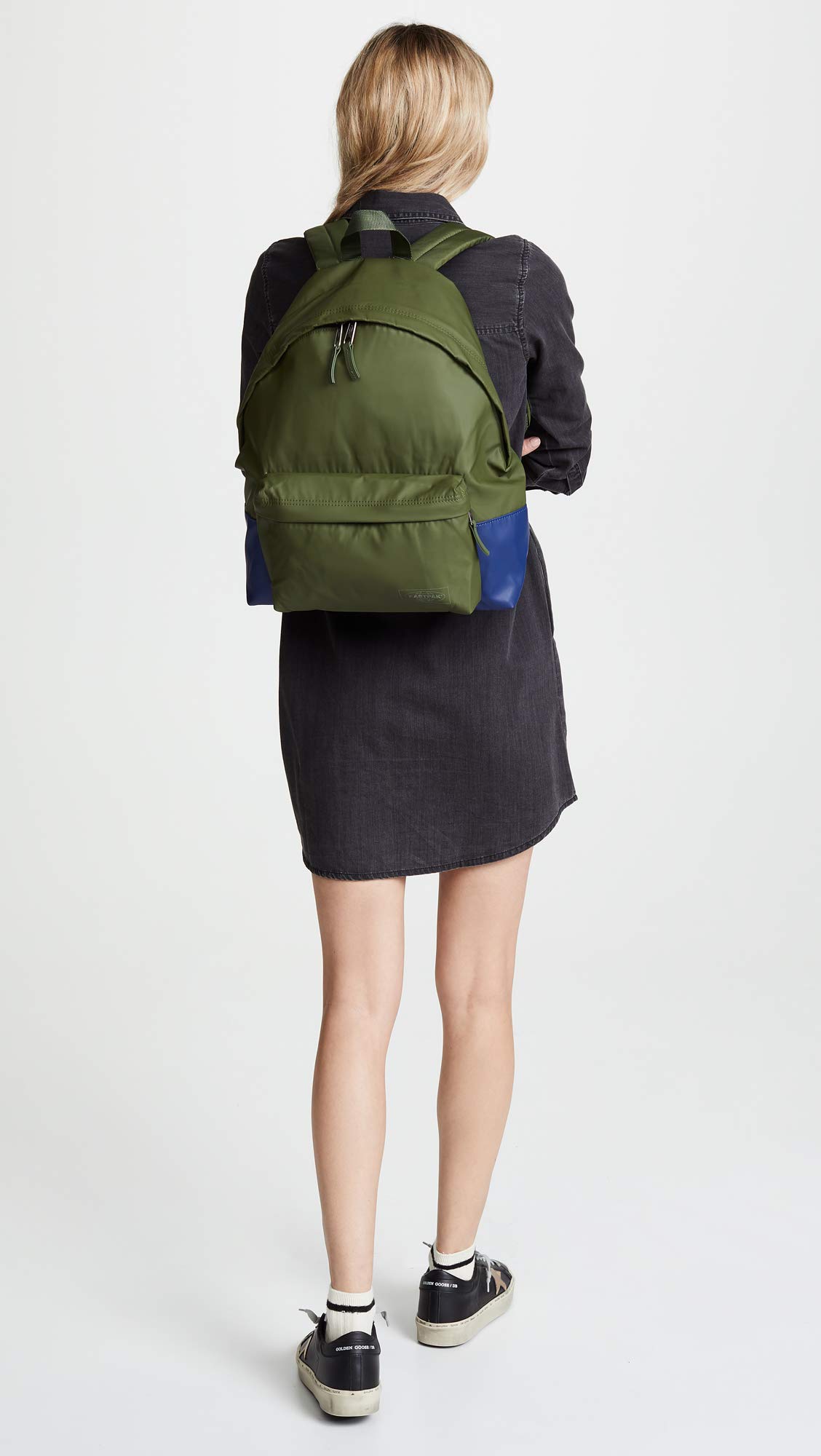 Eastpak Women's Padded Pak'r Backpack, Brim Khaki Block, Green, One Size