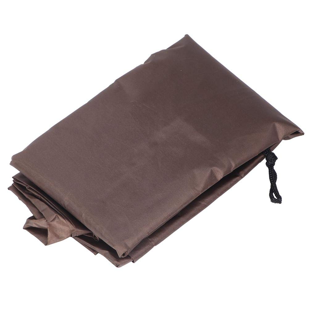 Durable UV Protection and Dust Proof Tear Resistant Outdoor Storage Box Cov Deck Box Cover, for Home for Garden Balcony Courtyard(Brown)