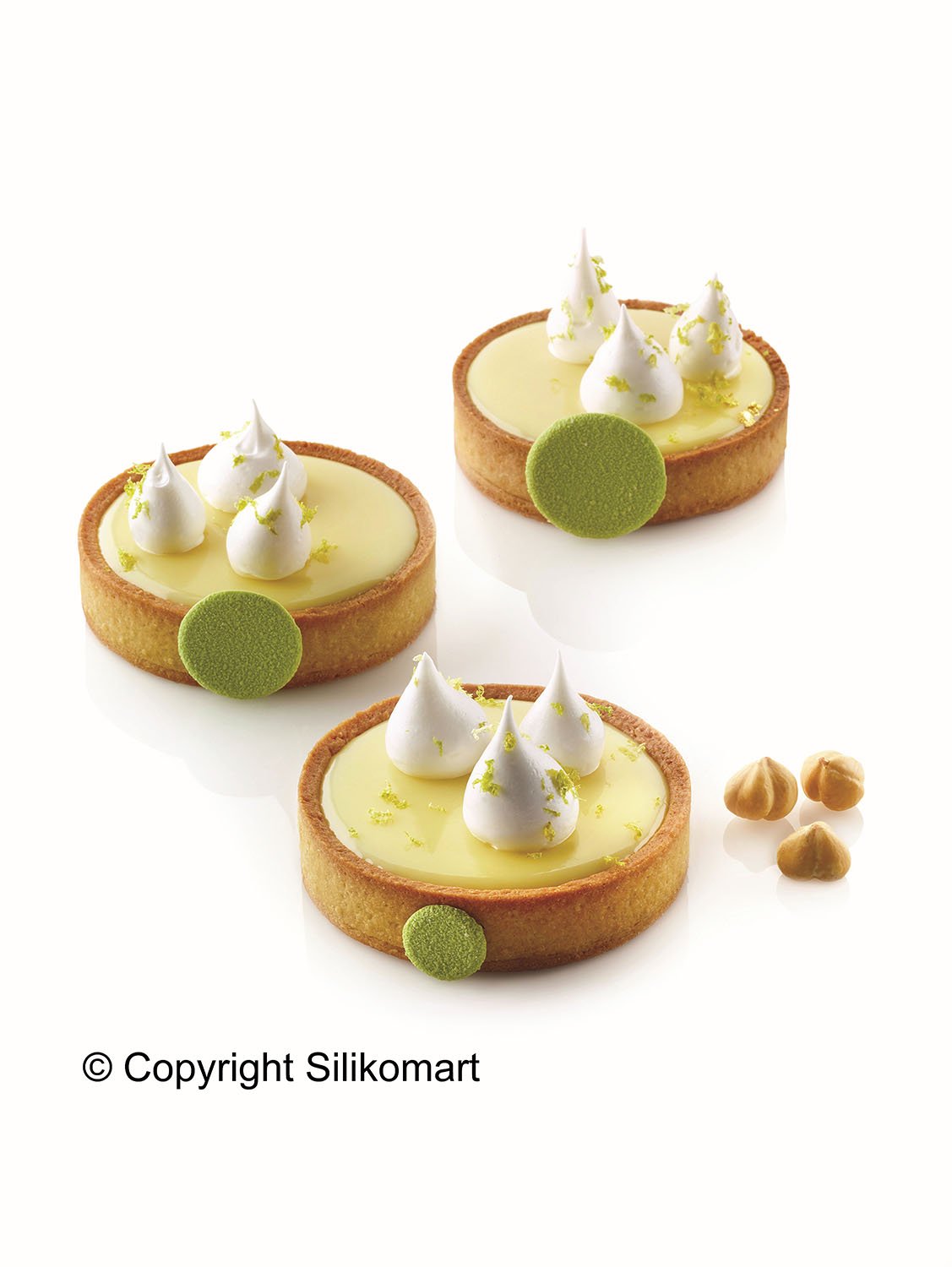 Silikomart "Tarte Ring 80" Heat-Resistant Perforated Plastic Cutting Ring 3.14 Inch Diameter - 6 Pieces