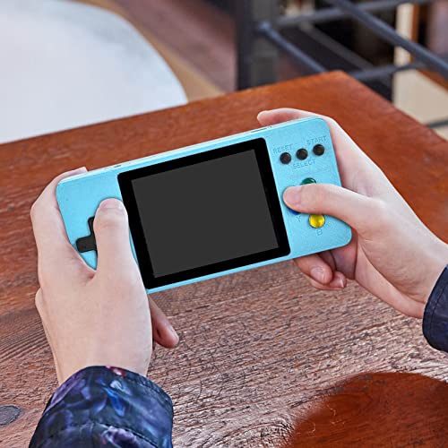 Handheld Game Console,Retro Video Game Console Handheld Systems,Portable Game Console for Kids,500 Classic Games Rechargeable Battery Support TV Connection (Green, 2.4 Inch Singles Without Handles)