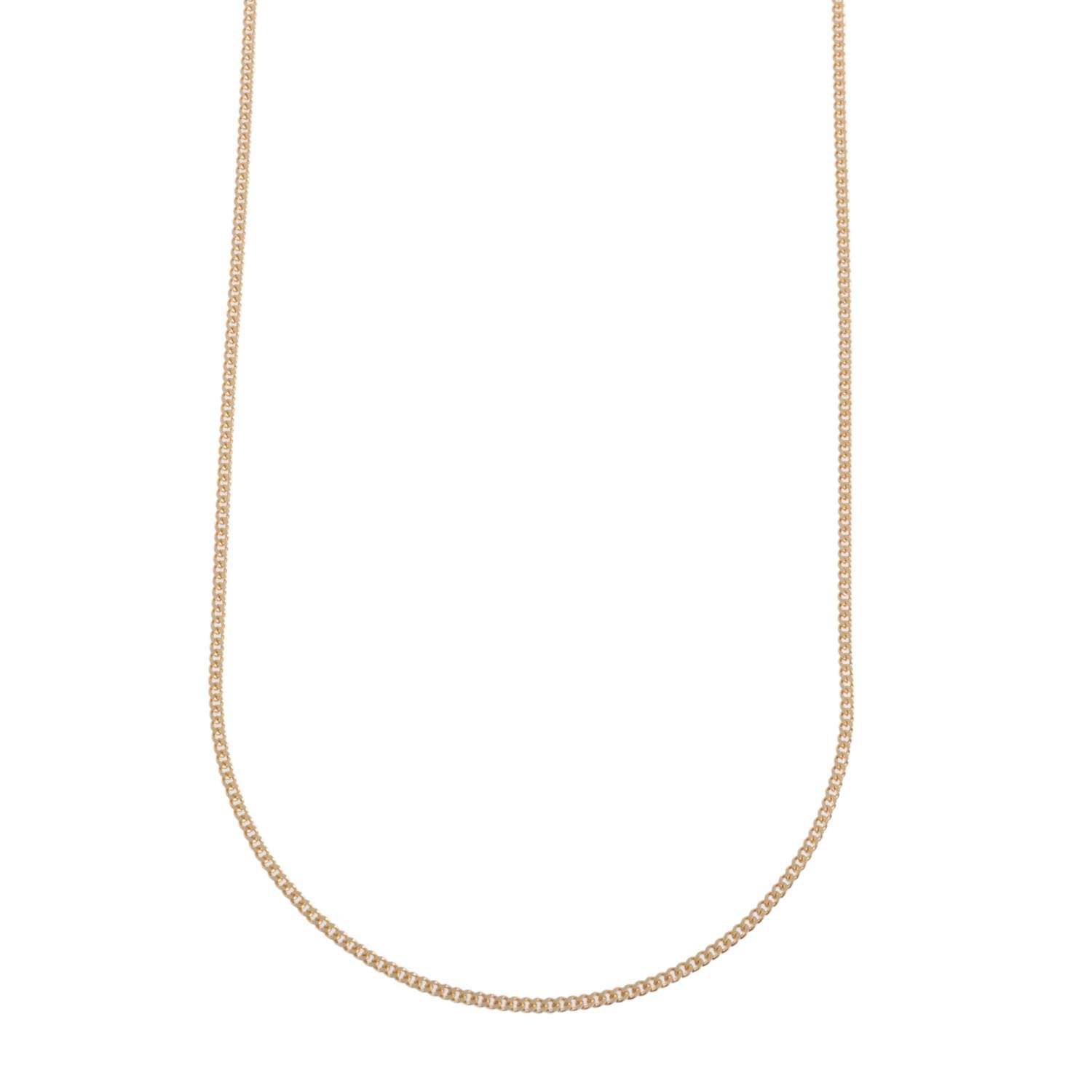 FAIRY CULLET 18k Solid Gold Necklace, 18k Yellow Gold Kihei Chain with Japan Mint mark 19.6 inches 5g Gold Necklace Jewelry for Woman and Men
