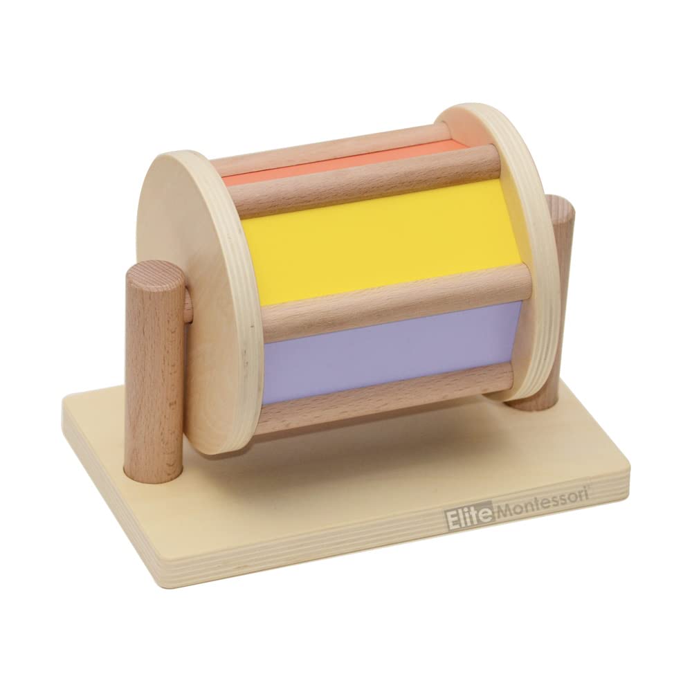 Elite Montessori Inspired Spinning Drum for Toddlers & 1 Year Old Baby Toy