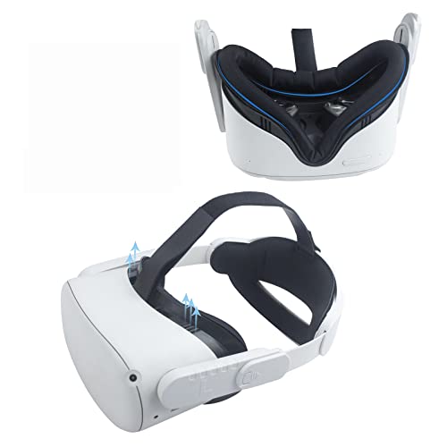 MODJUEGO VR Facial Interface Bracket Cover for Oculus Quest 2 Anti-Sweat Anti-Leakage VR Facial Interface Bracket Eye Mask Cover Replacement Accessories