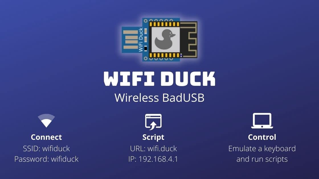 DSTIKE WiFi Duck V2 USB Keyboard Using Ducky Script Language ESP8266 for Arduino Starter