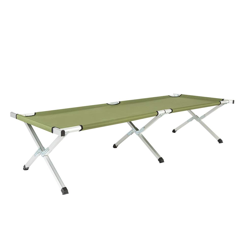 Folding Military Army Camp Bed,Outdoors Camping Cot for Adults,Portable Heavy Duty Sleeping Cots for Travel,Hunting,Foldable Free Organizer and Storage Bag