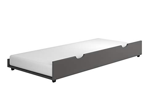 Donco Kids Austin Mission Twin Over Full Dark Grey Bunkbed with Twin Trundle