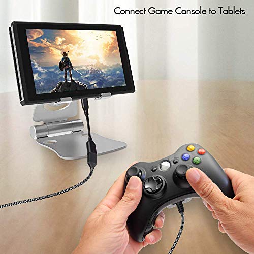 EVISTR OTG Cable for Android Male Micro USB to USB A-Female, USB 2.0 Cell Phone OTG Cable 6inch On The Go Adaptor Compatible with Samsung Sony, Android Smartphone Tablet