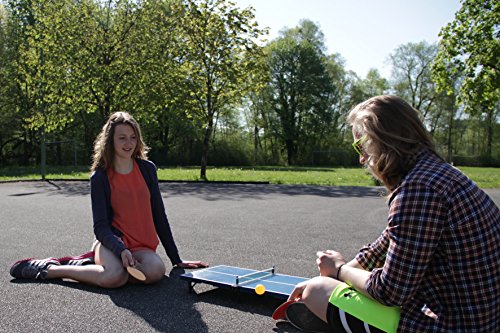 Donic-Schildkröt Mini Ping Pong Table, with 2 Bats and 1 Ball, Folding in a Briefcase, 838576