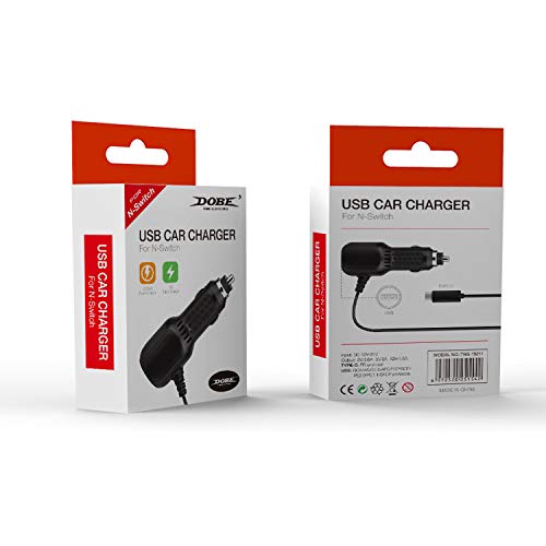 ECHZOVE Car Charger for Nintendo Switch,Steam Deck,Switch lite Car Charger USB Type-C- Black