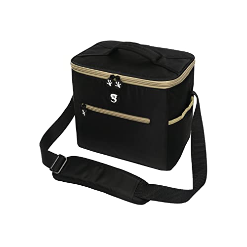 geckobrands Medium Cooler - Durable Polyester Insulated Cooler with 12 Can Capacity, Removable Hardliner, and Adjustable Strap