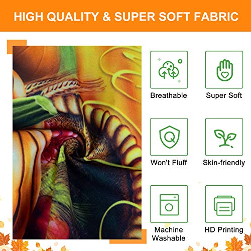 Evoio Fall Pillow Covers 18 x 18 Inch Set of 4 Couch Throw Pillow Cases, Fall Decor for Home, Thanksgiving Decorations Sofa Cushion Pillow Covers