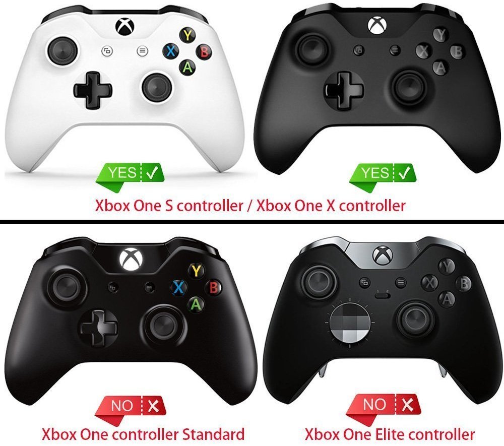 eXtremeRate Foggy Clear Faceplate Cover for Xbox One Wireless Controller (Model 1708), Custom Case Replacement Front Housing Shell for Xbox One S & Xbox One X Controller - Controller NOT Included