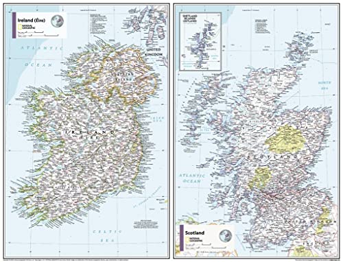 National Geographic Maps: United States Physical Wall Map - Compact - 21 x 16 inches