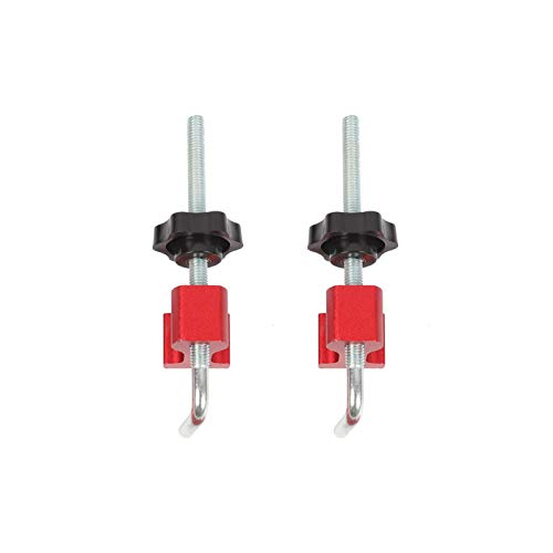 Kipokalor Two sets of Red Aluminium Alloy 90 Degree positioning squares Right Angle Clamps Woodworking Carpenter tool corner Clamping square for Picture Frame Box Cabinets Drawers(120MM, 2 sets Red)