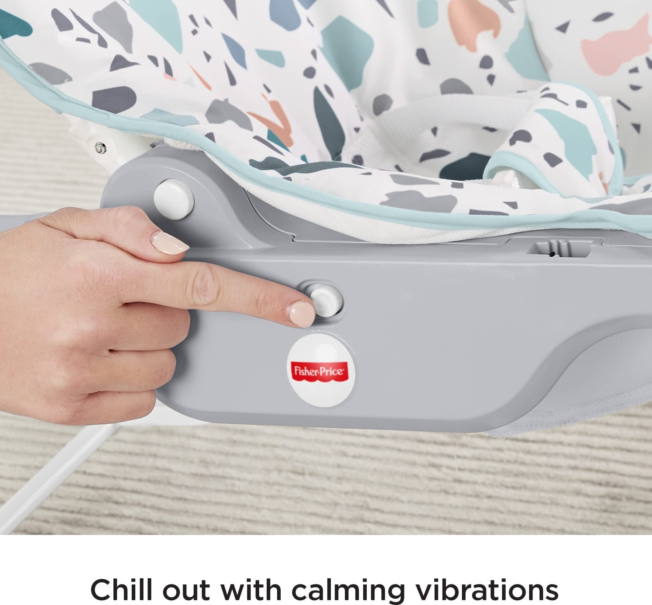 Fisher-Price Infant-to-Toddler Rocker Pacific Pebble, Portable Baby Seat, Multi, 24.13 x 5.25 x 13"