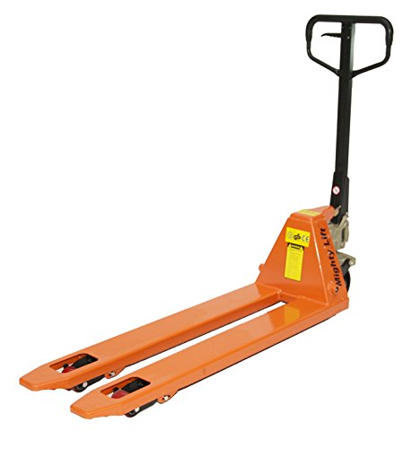 Mighty Lift ML1648 Small, Mini Specialty Pallet Jacks Trucks, 2,200 lb Capacity, 16" x 48" Fork