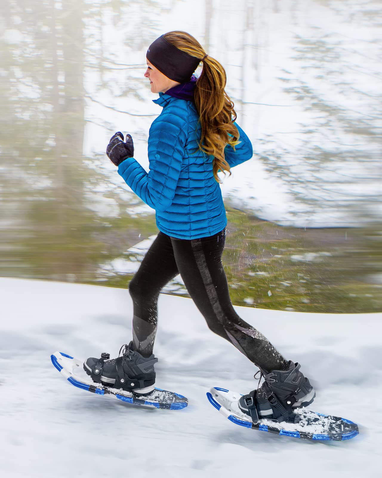 GORPORE All Terrain Snowshoes (Blue, 30" (Up to 250lbs))