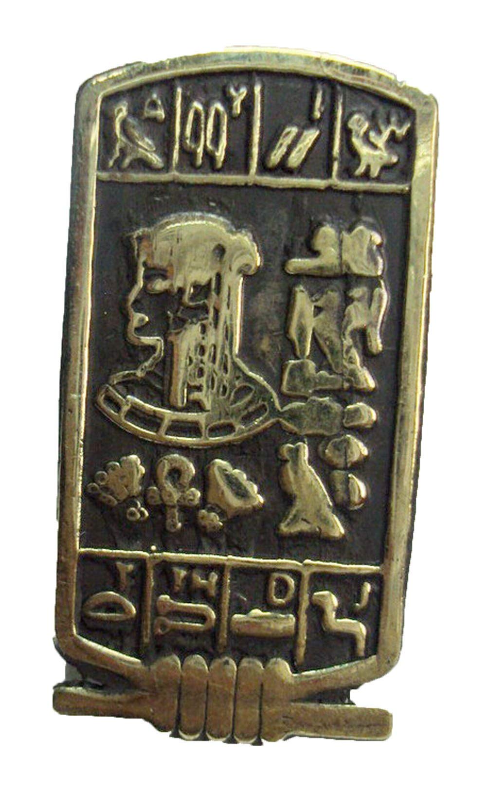 Egyptian Finger Ring Hieroglyphic Hieroglyphics Nefertiti Queen Cleopatra Horus Eye Scarab Lotus Beetle Pharaoh Pharaoh’s Brass Hand Adjustable Egypt Pharaohs Costume Jewelry Accessory Handmade