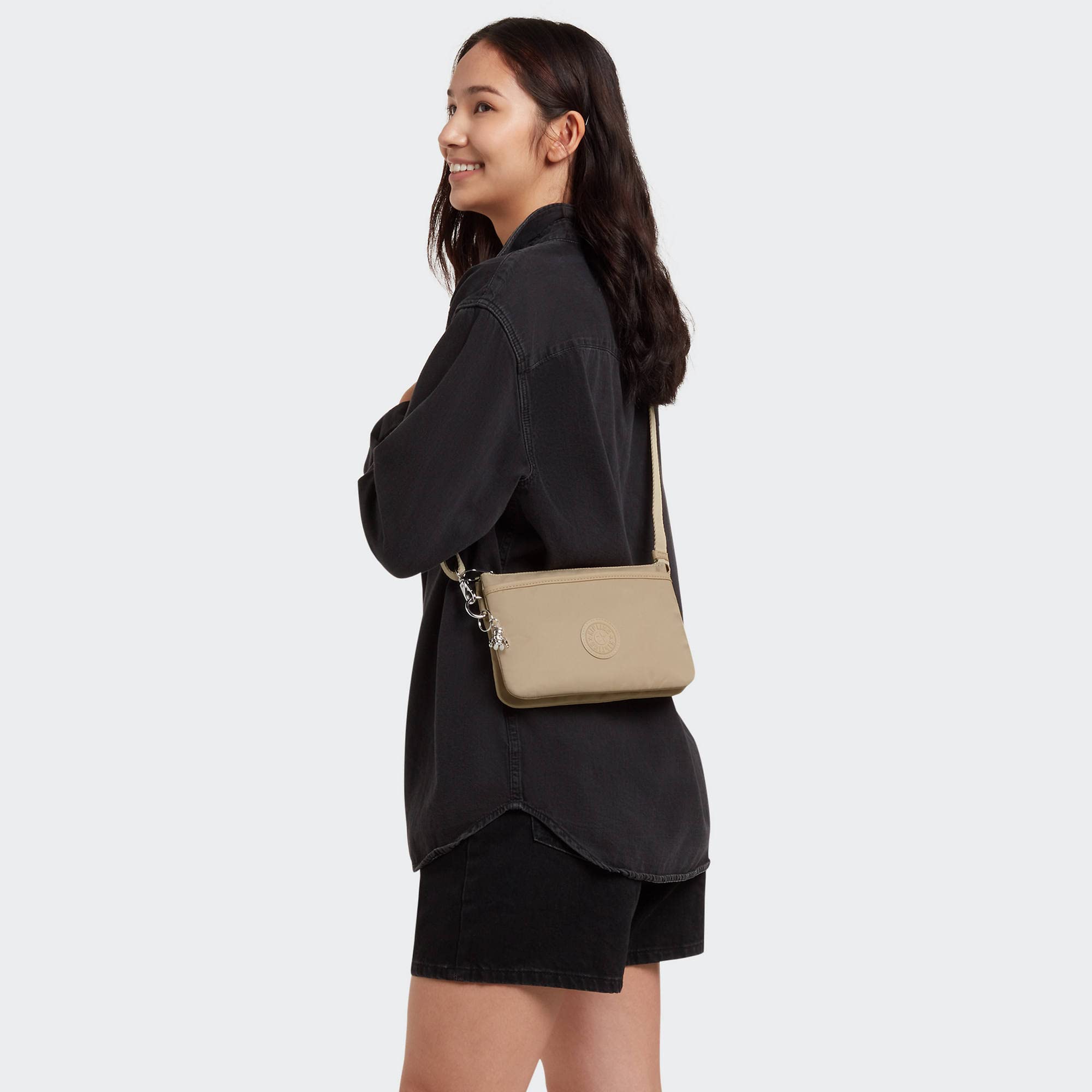 Kipling Riri Crossbody Bag Natural Beige