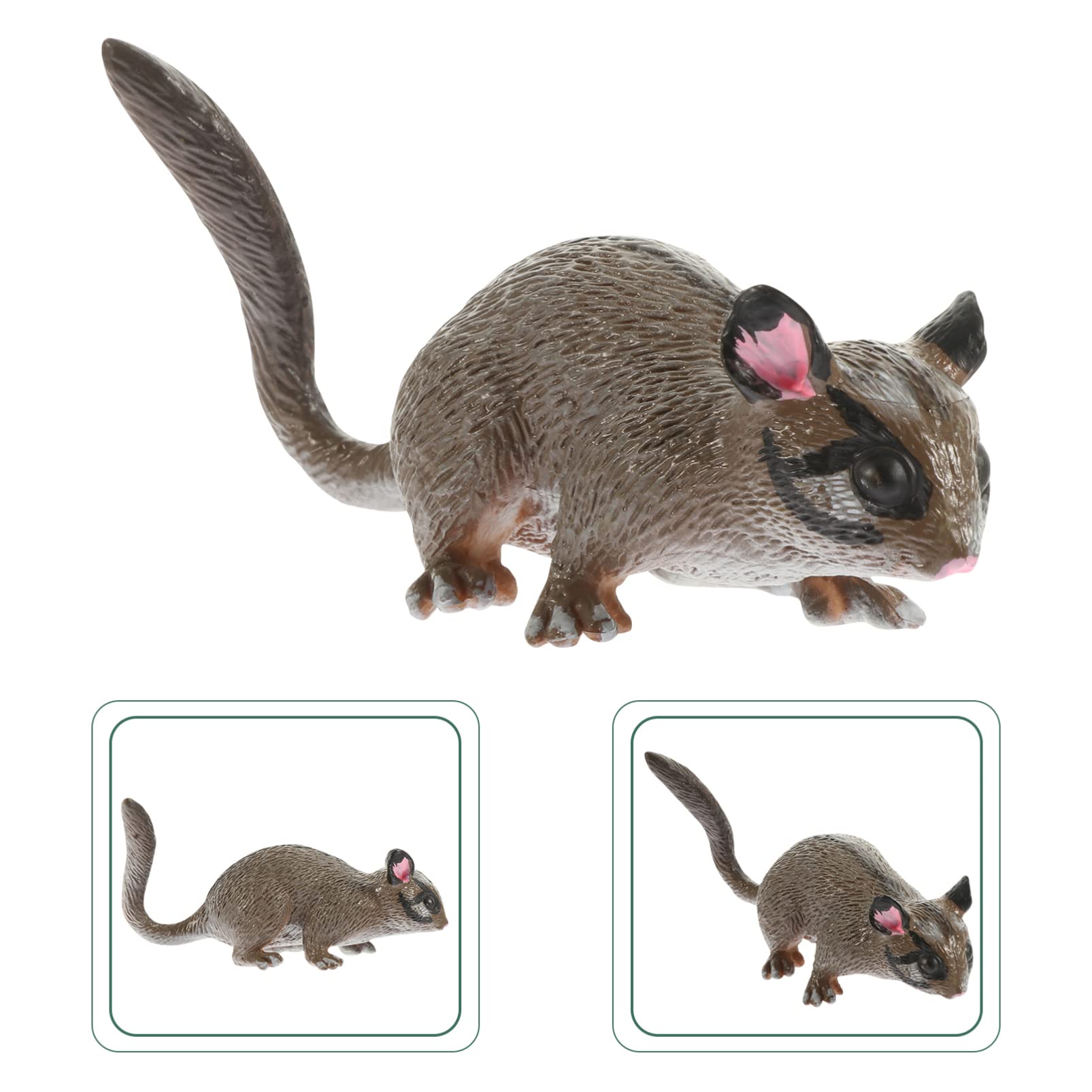 Healifty Rat Plush Sugar Glider Figurine Squirrel Statue Sugar Glider Figure Flying Squirrel Figurine Squirrel Figure Animal Squirrel Tabletop Decor