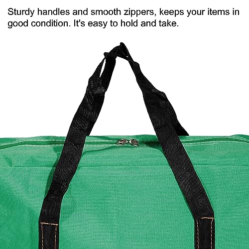 PATIKIL Closet Storage Bags, 80L Capacity Large Waterproof Moving Storage Bag Totes with Strong Handles for Home Camping, Green