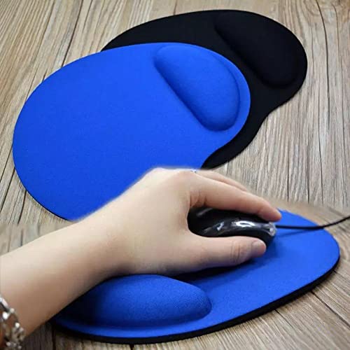 Mice Mat Computer Game Mouse Wrist Pad Solid Color Ergonomic Comfortable Gel Wrist Support Desk Pads(red)