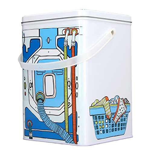 Oumefar Washing Powder Container, Laundry Detergent Container Large Capacity Multifunctional with Lid for Storage Kitchen