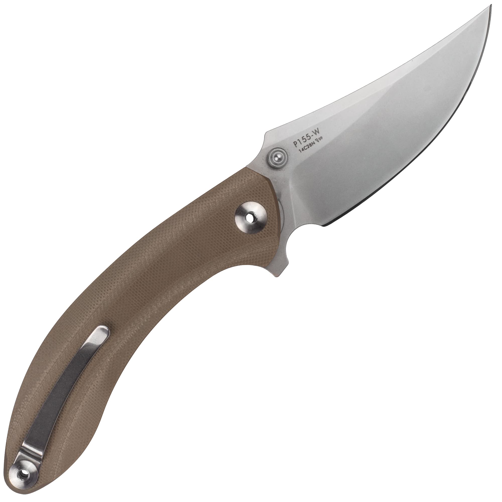 Ruike Camping Tactical Folding Pocket Knife, 14C28N, Liner Lock, Ball Bearing,Fast Opening Flipper,EDC Hunting Survival for Men Women, P155