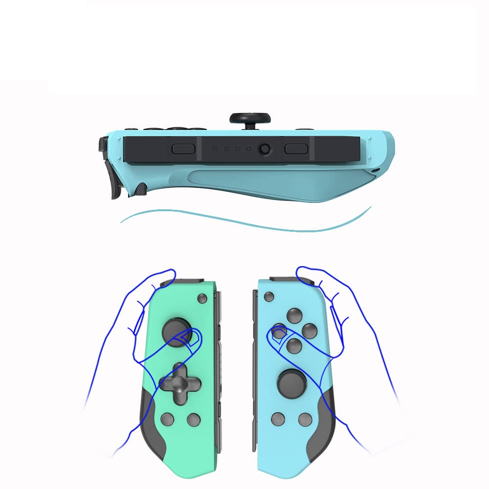 EJGAME Wireless Joy Pad Controller Replacement Compatible with Switch,Left and Right Remote Controllers Compatible with Switch (Green and Blue)