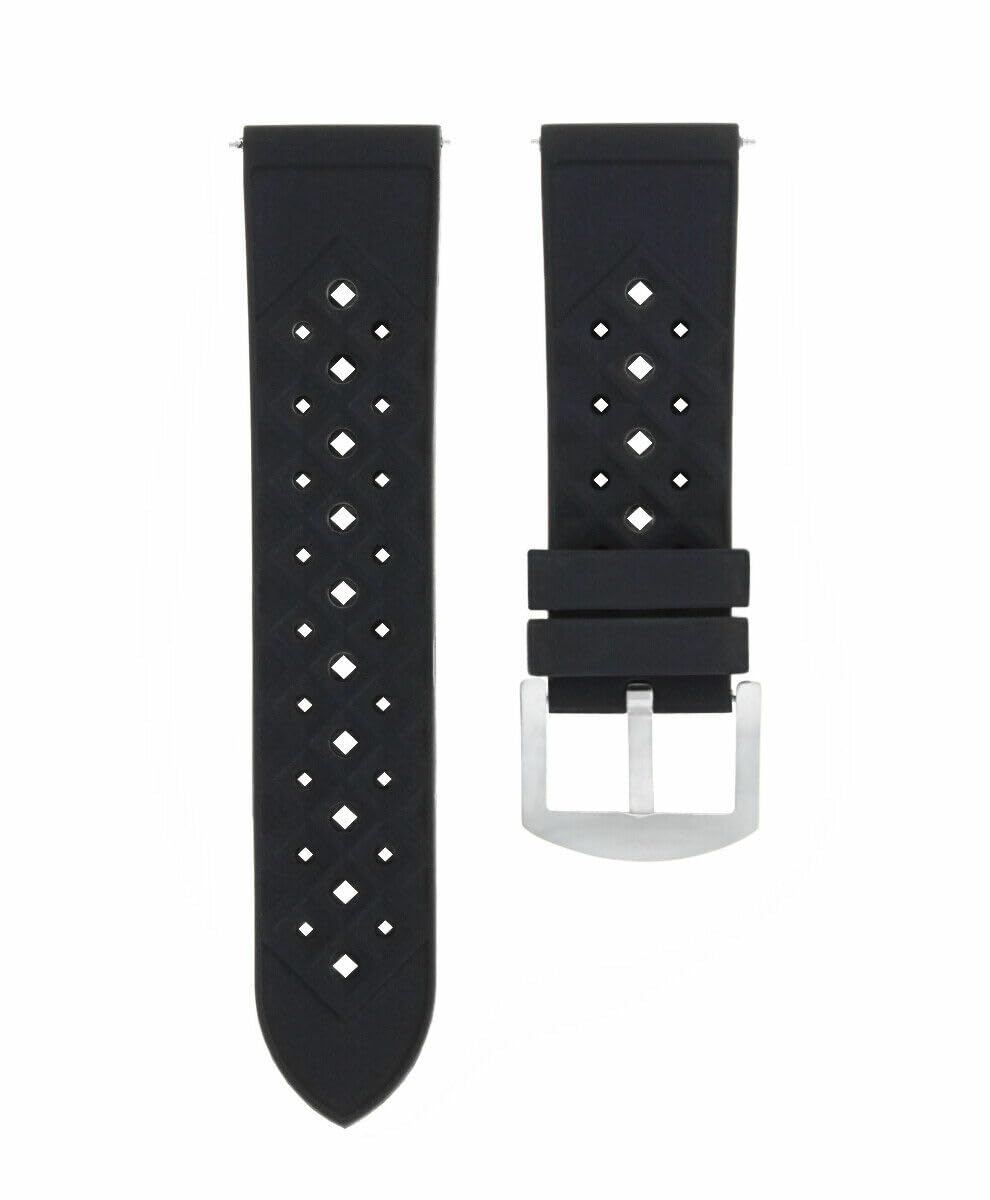 Ewatchparts 24MM SILICONE RUBBER WATCH BAND FOR IWC PILOT PORTUGUESE TOP GUN WATCH