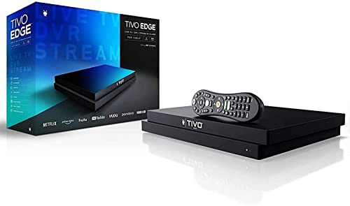 TiVo Edge for Cable (INCLUDES Product Lifetime Service ("AIP") a $549.99 Value) | Cable TV, DVR and Streaming 4K UHD Media Player with Dolby Vision HDR and Dolby Atmos