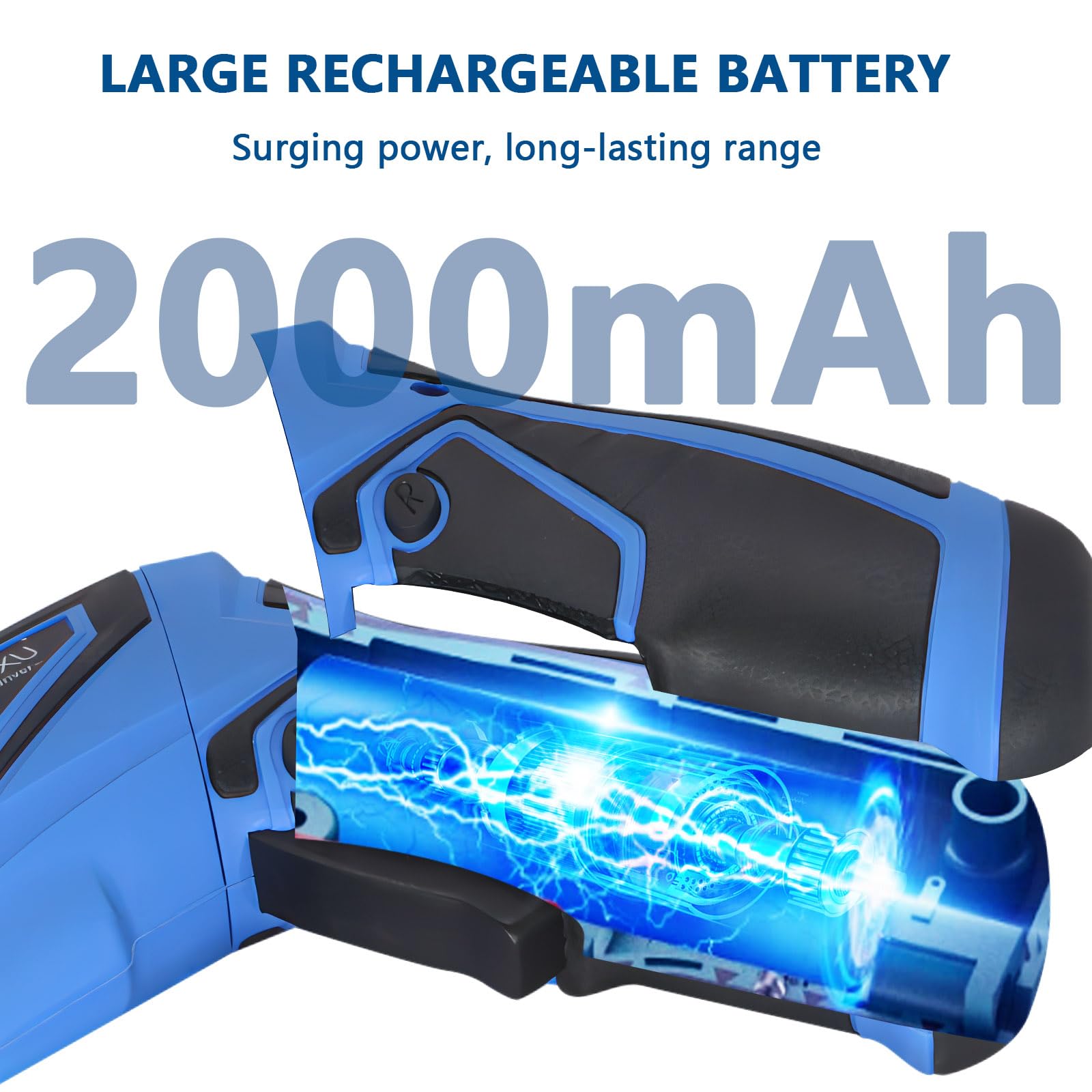 MXMZHXU Cordless Screwdriver, 8V Max 10Nm Electric Power Screwdriver with 47 Accessories, 6+1 Torque, Pivoting Handle, 2000mah Rechargeable Screw Gun & Bit Set with LED Light, Flexible Shaft