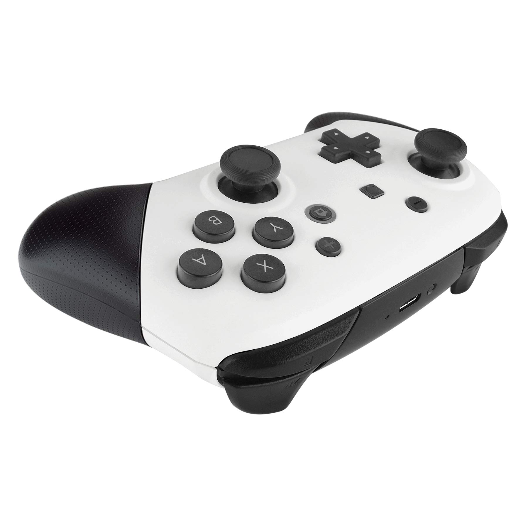 eXtremeRate White Faceplate and Backplate for Nintendo Switch Pro Controller, DIY Replacement Shell Housing Case for Nintendo Switch Pro - Controller NOT Included