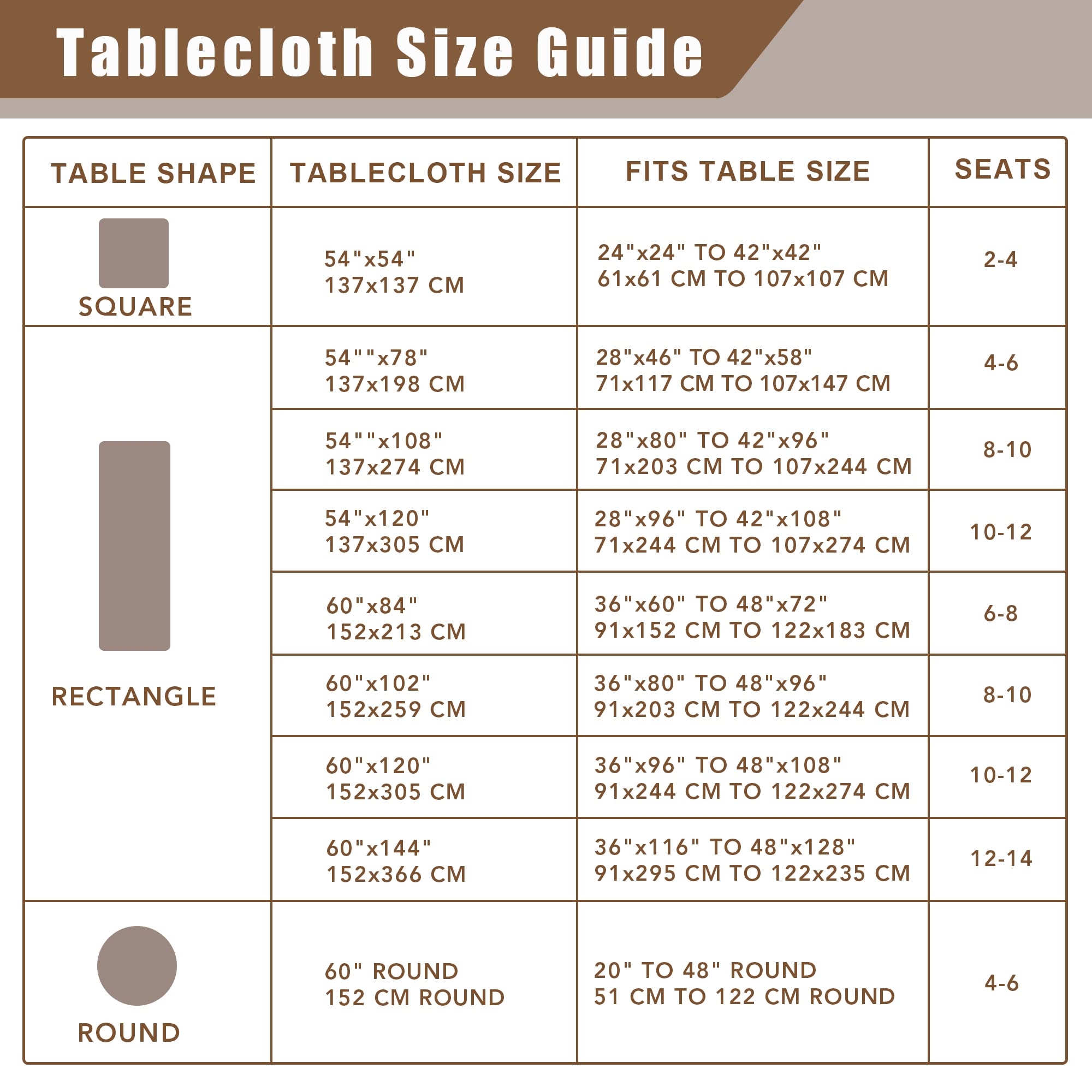 Fitable Nature Faux Linen Tablecloths Rectangle 60 x 84 Inch - 2 Pack Neutral Table Clothes for 4-6 Foot Tables, Wrinkle-Proof Faux Burlap Table Cover for Dining, Farmhouse, Outdoor Picnic, Camping