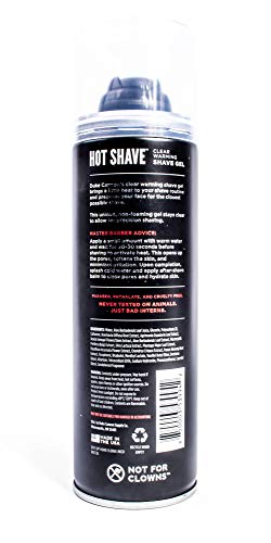 Duke Cannon Supply Co. Hot Shave Clear Warming Shave Gel, 8 oz.