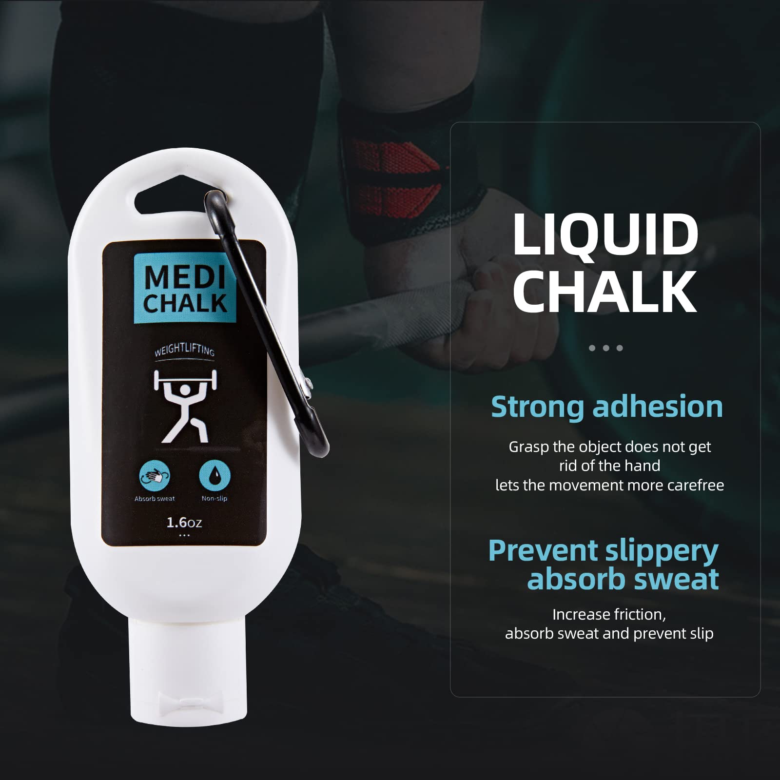 Golf Liquid Chalk, Professional Liquid Chalk for Golf, Gaming, Bowling, Dries in Seconds Sweat Resistant Non-Slip, Golf Chalk 1.6 Oz. (1-Bottle)